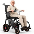 COOLHUT 26lbs Lightweight Electric Wheelchair for Adults, 20+ Miles ...