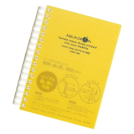 Lichtlab Twist Note A6 17 Holes 70 Leaf Yellow 10 Books N1665-510 ...