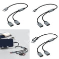 USB C To Double USB A 2.0 Adapter Splitter, Multiports Hubs For Laptop ...