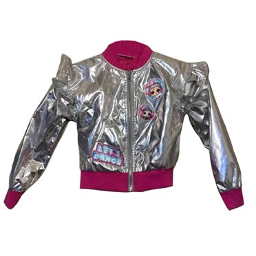 Barbie Girls Bomber Jacket, Zip-Up Bomber Jacket for Girls, Girl Power ...