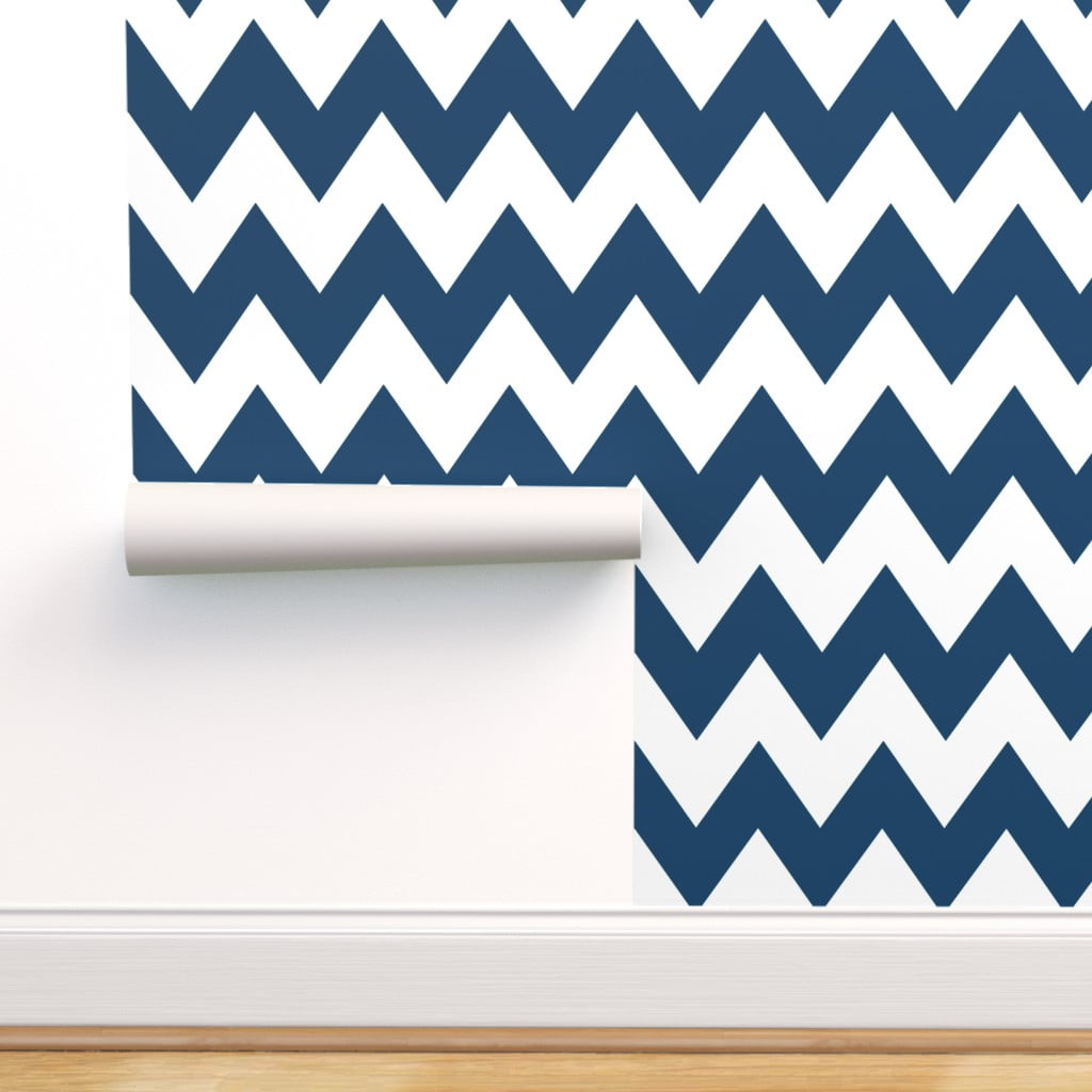 Blue Chevron Wallpaper