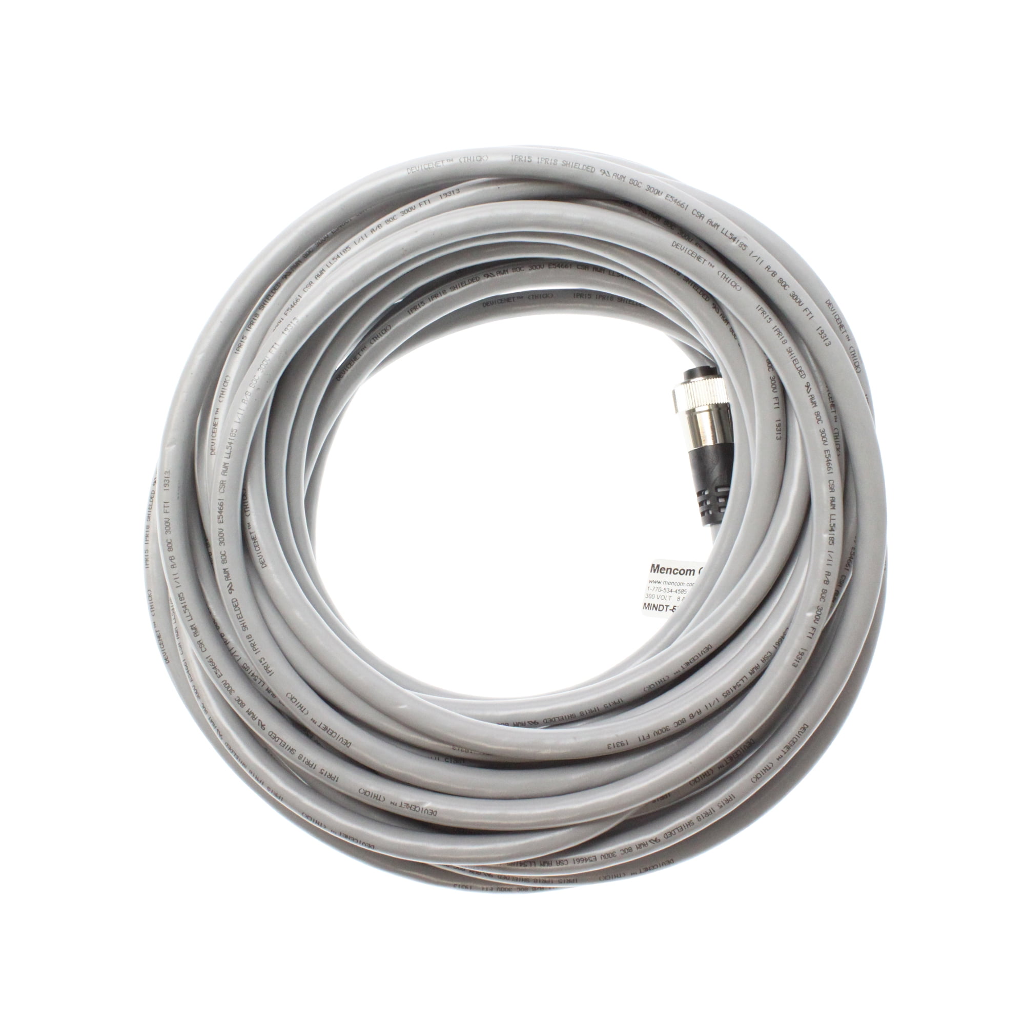 Mencom MINDT-5FP-15M DeviceNet MIN-Trunk Shielded 5-Pin 7/8-16UN2 ...