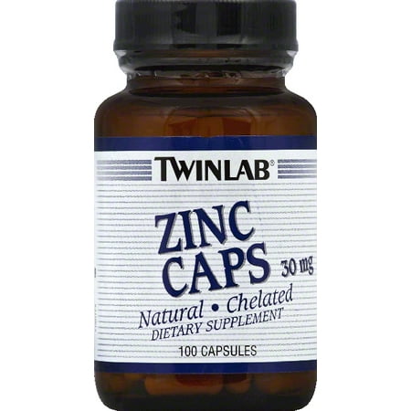 TwinLab Zinc Caps, Chelated, 30 mg, Capsules - Walmart.com