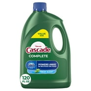 Cascade Total Clean ActionPac Dishwasher Detergent Pacs Lemon Scent ...