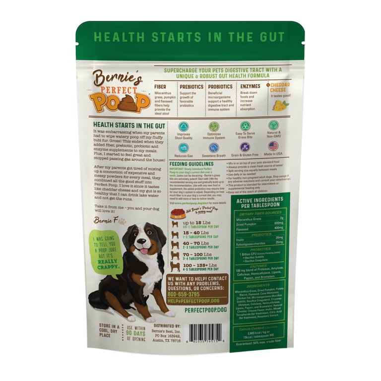 BERNIE'S PERFECT POOP IN ONE DIGESTION FORMULA FOR DOGS