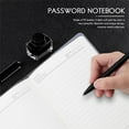 Password Notebook Paper Lockable Portable Book Pu Diary Lock Traveler