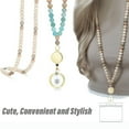 Beads Lanyard Necklace For And Badge Card Holder Beaded Badge Card ...