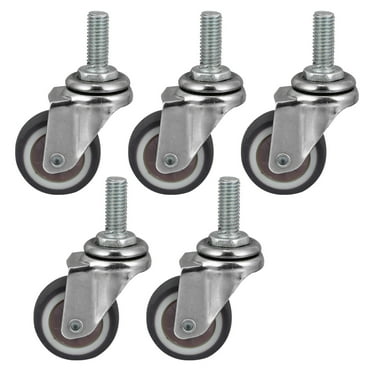 Tech Team Heavy Duty Locking Bed Casters with Wide Metal Attachable ...