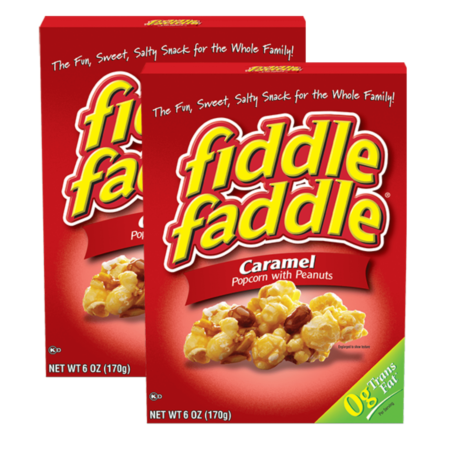 Fiddle Faddle Caramel Popcorn with Peanuts 6oz. Boxes Sweet Salty ...