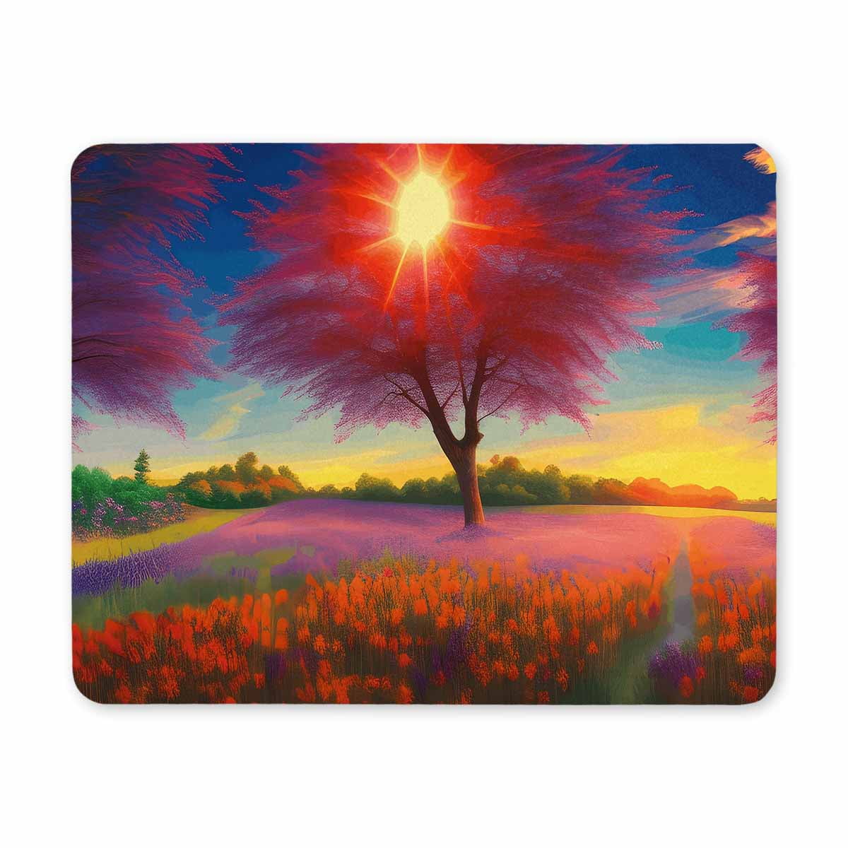 Floral Square Mouse Pads Gift for Her, Mouse Mat Square Waterproof ...