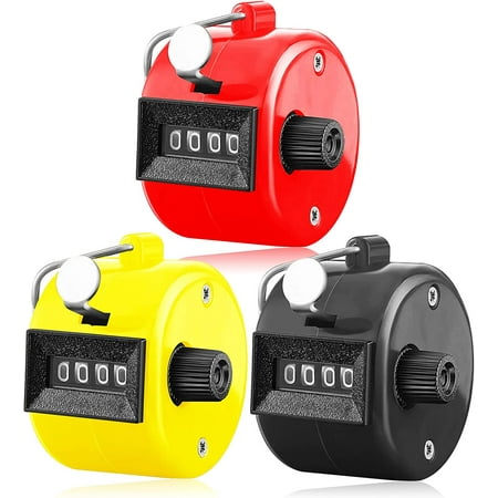 YDJKET Manual Counter 4 Digit People Digital Mechanical Clicker Counter ...