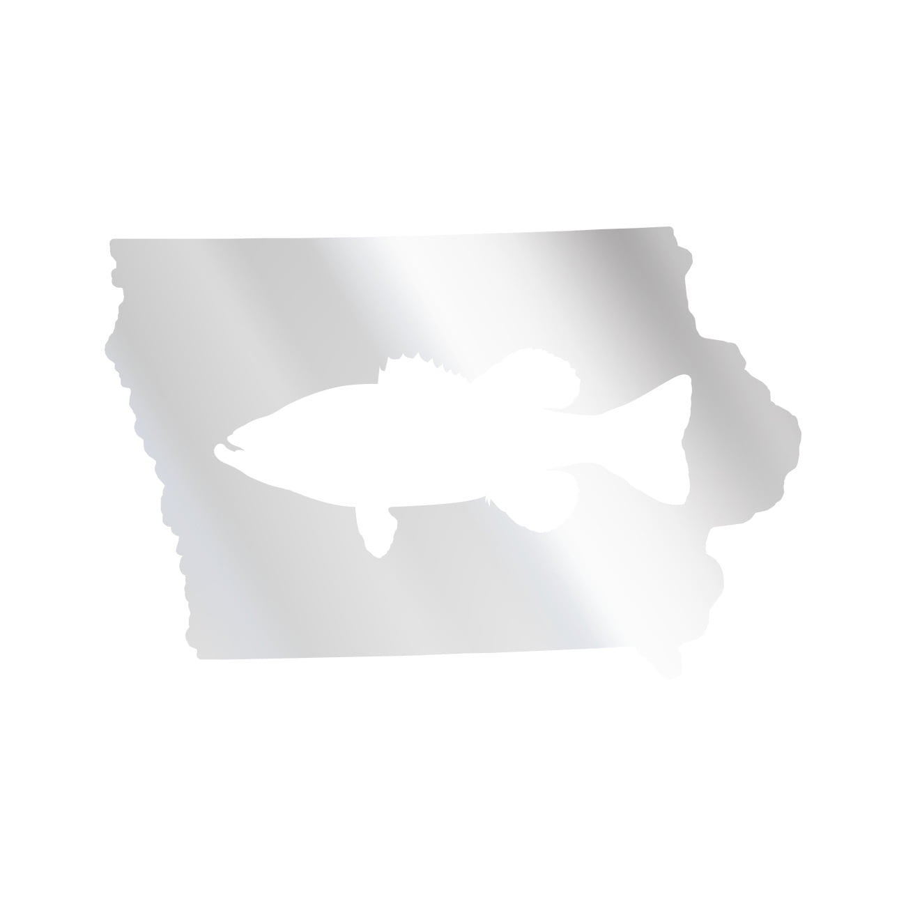 Iowa Bass Sticker Decal Die Cut - Self Adhesive Vinyl - Weatherproof ...