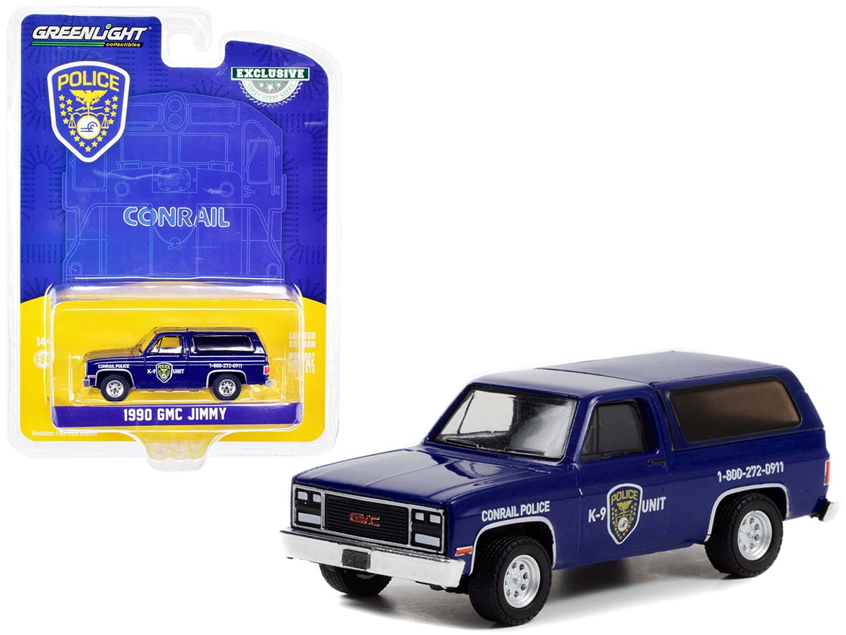 1990 GMC Jimmy Police Vehicle Dark Blue "Conrail Police K-9 Unit ...