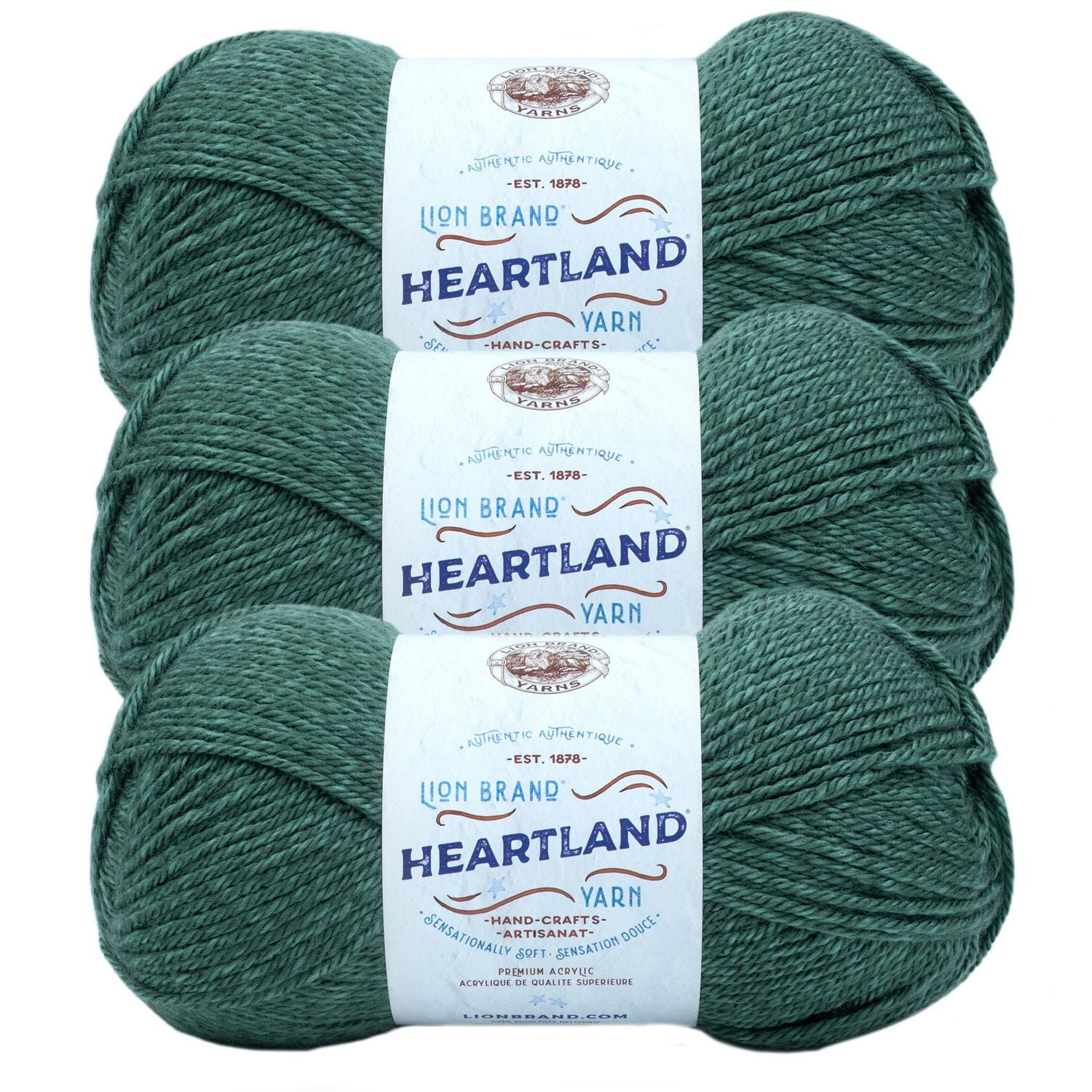 Click here for Lion Brand Yarn Heartland Yarn 3pack 3 Pack prices