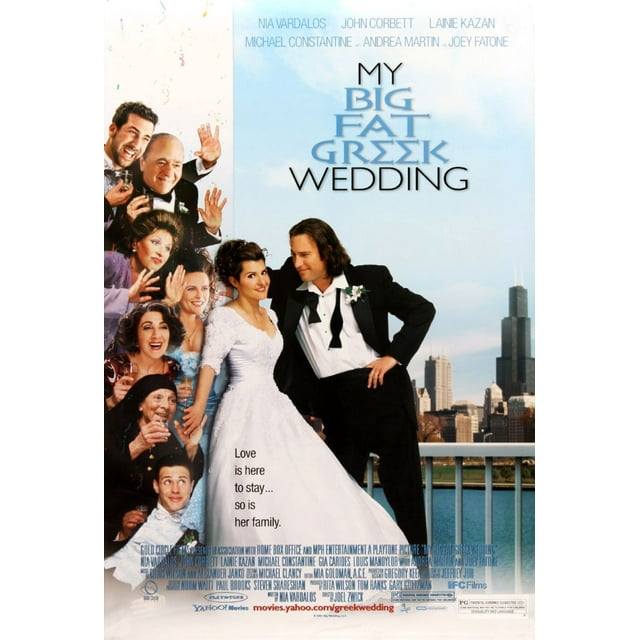 My Big Fat Greek Wedding Movie Poster 24Inx36In Art Poster 24x36 Square ...