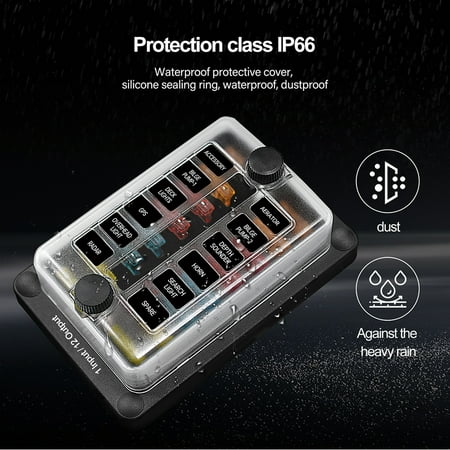 56 Pieces/Set Car Boat 12 Ways is a good 32V 100A Fuse Box Fan Power ...
