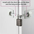 Refrigerator Lock Fridge Freezer Security White with Black Combination ...