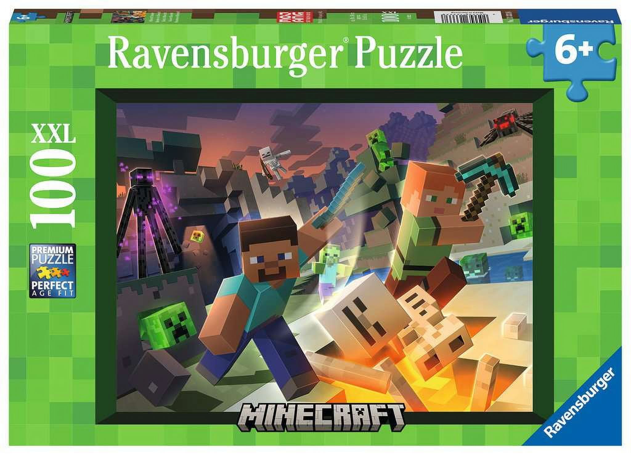 Rompecabezas Ravensburger Monster Minecraft 100 piezas | Walmart en línea