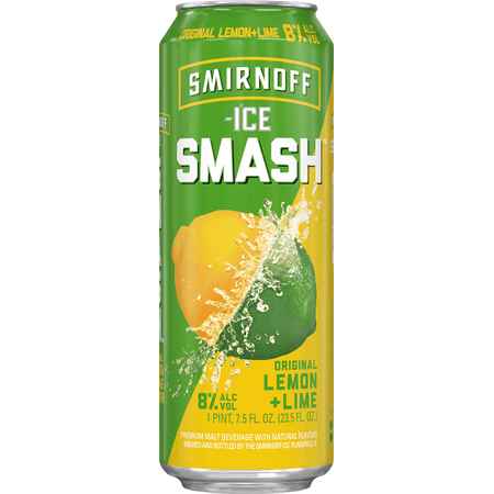 Smirnoff Ice SMASH Lemon + Lime Single Can 23.5oz – BrickSeek