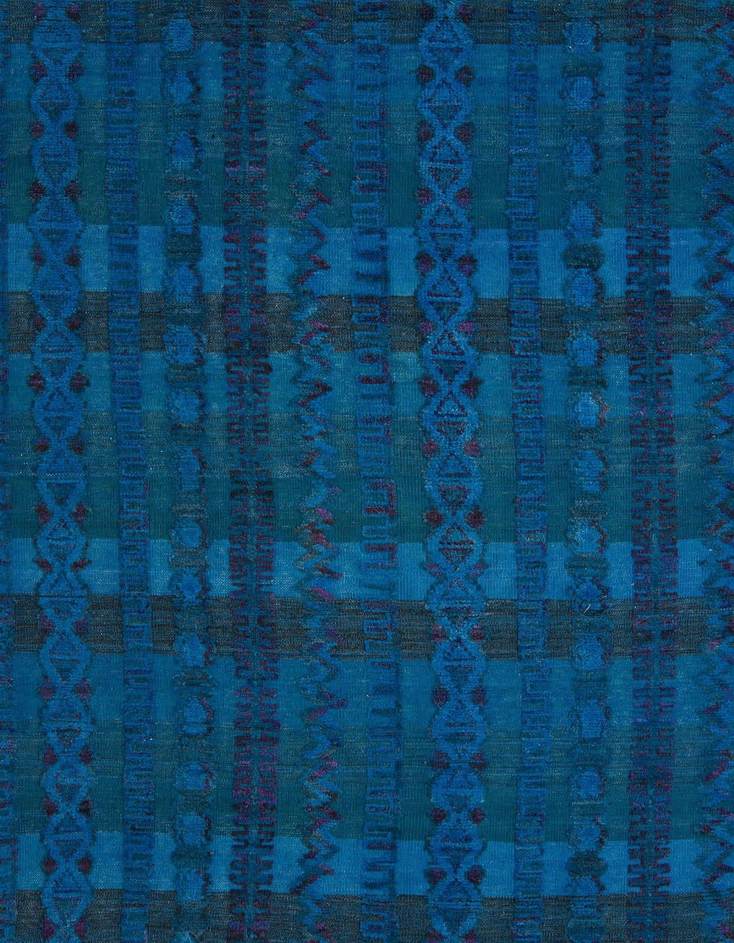 Ahgly Company Indoor Rectangle Abstract Blue Eyes Blue Abstract Area ...