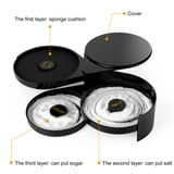 Kusmil 3 Tier Bar Glass Rimmer for Salt, Sugar, Lime Juice, Cocktail ...