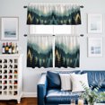 3 Piece Kitchen Curtains and Valances Set Mountains Cafe Curtains 24 ...