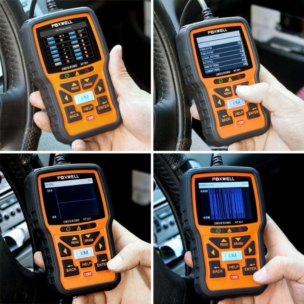 Foxwell NT301 OBD2 Scanner - Automotive Code Reader with IM Readiness ...