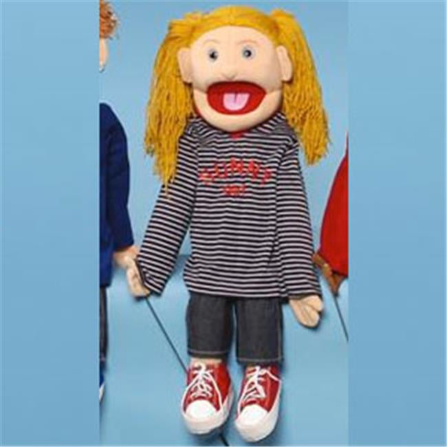 Sunny Toys GS4621 28 In. Yellow-Haired Girl Pigtails, Full Body Puppet ...