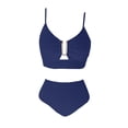 Bikini Sets for Women High Waisted Two Piece Bathing Suit U Wired V ...