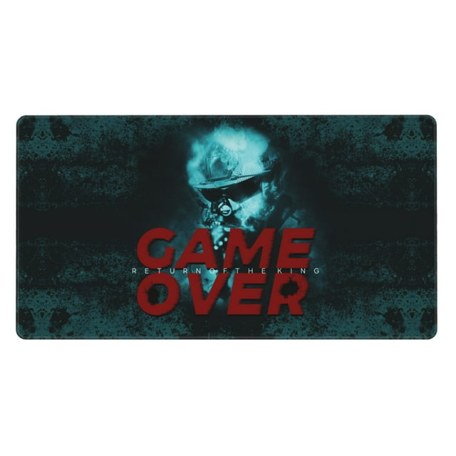 Large Mouse Pad, Games Area Game Over Non-Slip Waterproof Rubber ...