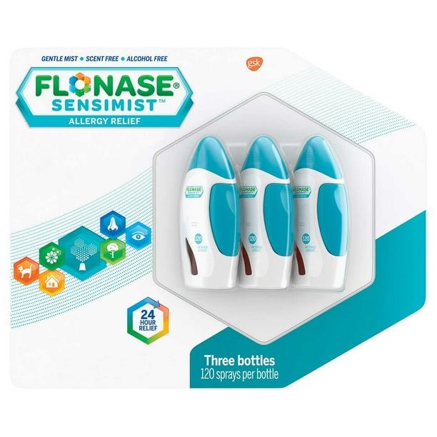 Flonase Sensimist Allergy Relief, 3 Bottles - Walmart.com - Walmart.com