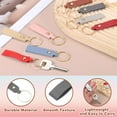 PU Leather Keychain Blanks Bulk Laser Engraving Key Fob Kit with Rings ...