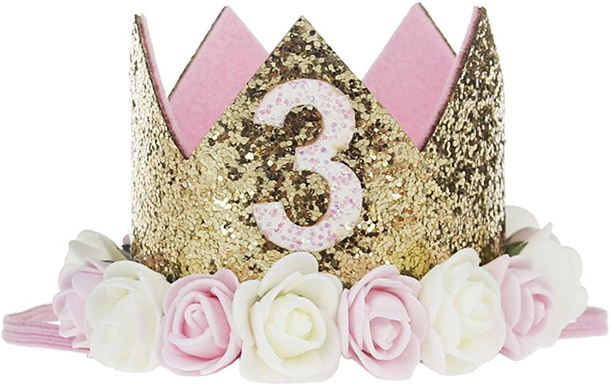 Baby Princess Tiara Crown, Baby Girls Birthday Hat Tiara Party Hat ...