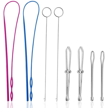 8 Pieces Sewing Loop Kit, Include 2 Flexible Plastic Drawstring ...