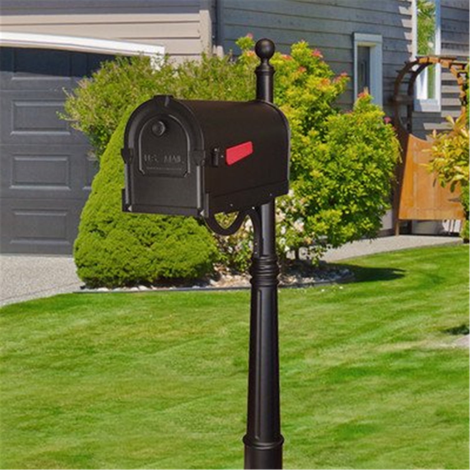 Special Lite Savannah Curbside Mailbox with Ashland Mailbox Post Unit ...