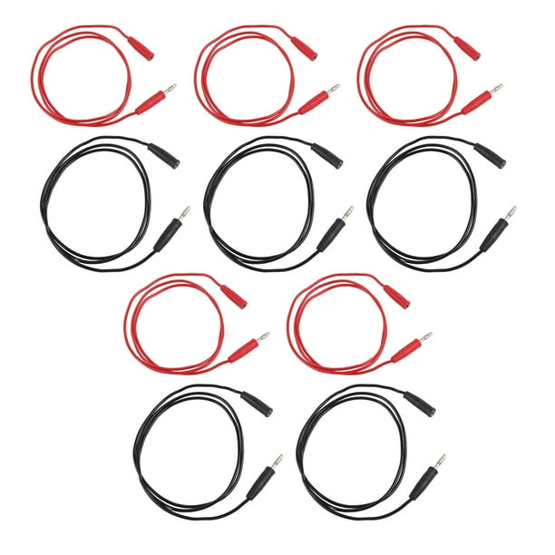Banana Plug Test Line,5 Set 4mm Banana Banana Socket Test Lead Maleto ...