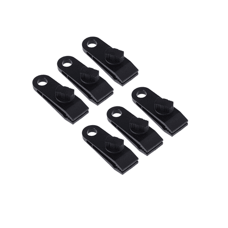 SHTKUYING 6 Pieces Tent Clips, The Black Color Awning Clip, with ...