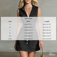 DPTALR Women's Collared Sleeveless Button Front Denim Bodycon Mini ...