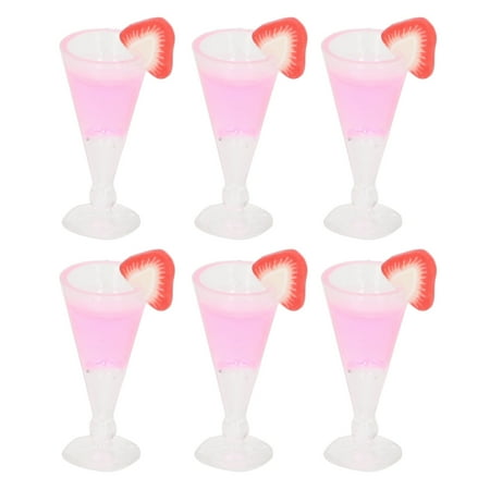 Mini Cocktail Glasses Toy,20Pcs Dollhouse Cocktail Glasses Miniature ...