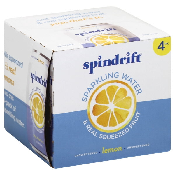 Spindrift Beverage Spindrift Sparkling Water, 4 ea - Walmart.com
