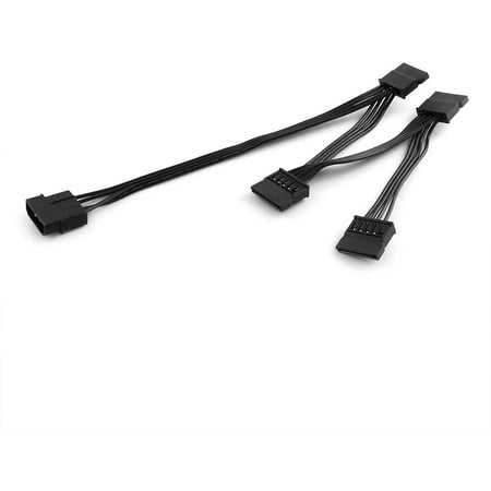 1pc SATA 15 Pin Power Adapter Line Large IDE 4P Male to 4X SATA 15 Pin ...