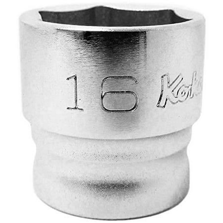 Koken 3/8 (9.5mm) SQ. Hexagonal semi-deep socket 15mm 3300X-15 | Walmart Canada