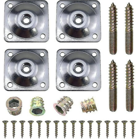 4 Set Furniture Leg Mounting Plates Sofa Leg Mounting Plates Furniture ...