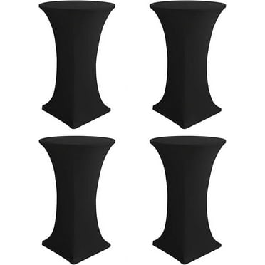 D2025Cocktail Table Covers-Spandex Round High Top Table Cloths 6 Pack ...