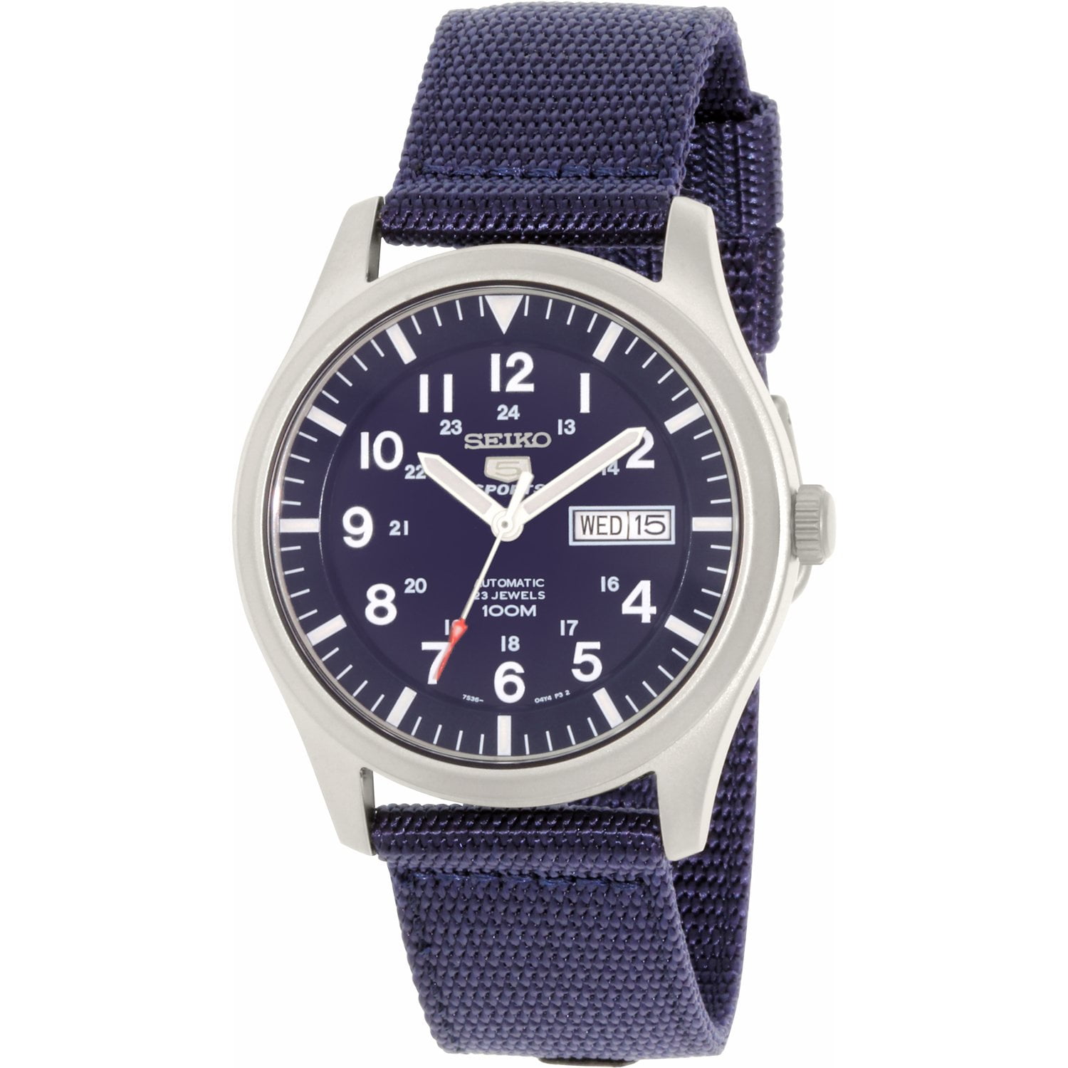 Click here for Seiko Mens 5 Automatic Snzg11k Navy Nylon Self Win... prices