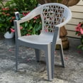 (2 pack) Adams Penza Outdoor Resin Stack Chair with Phone Holder ...