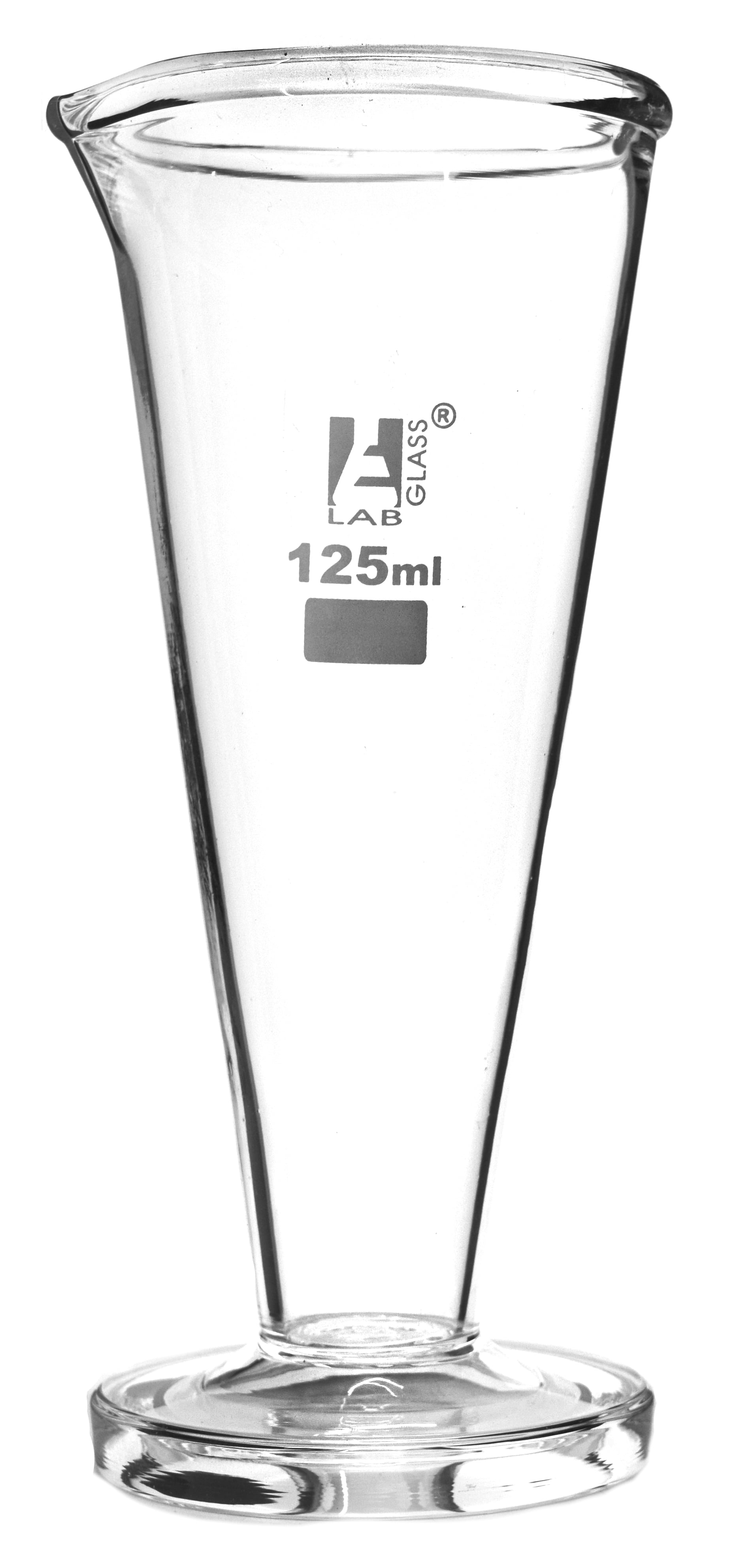 Conical Measure with Spout, Borosilicate Glass, 125ml, No graduations ...