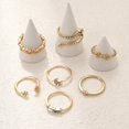 6-9 Pcs Snake Rings Set - Boho Moon Flower Multicolor Knuckle Vintage ...