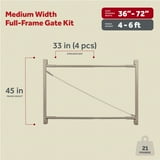 Adjust-A-Gate Steel Frame Gate Building Kit, 36"-72" Wide Opening Up To ...