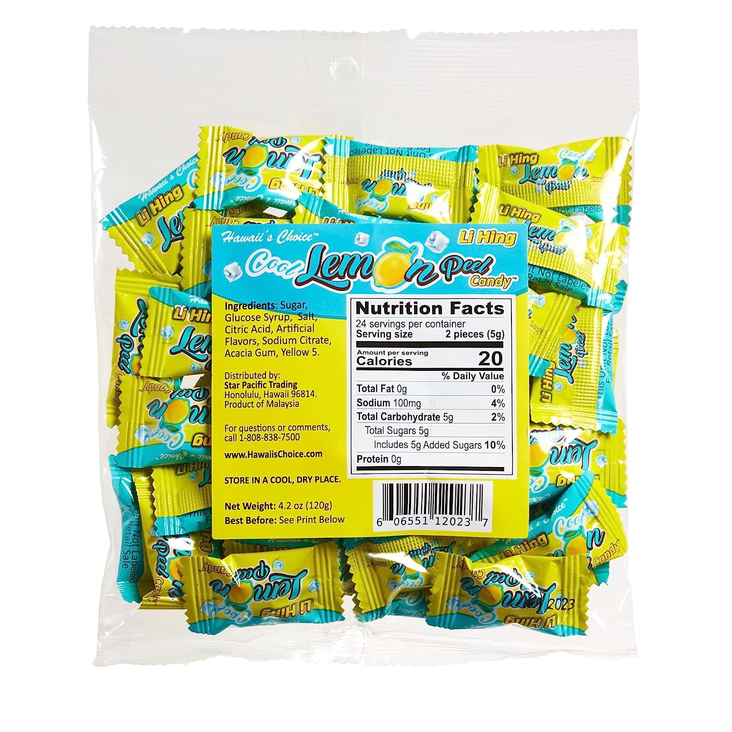 Hawaii's Choice Li Hing Hawaiian Hard Candies - Individually Wrapped ...